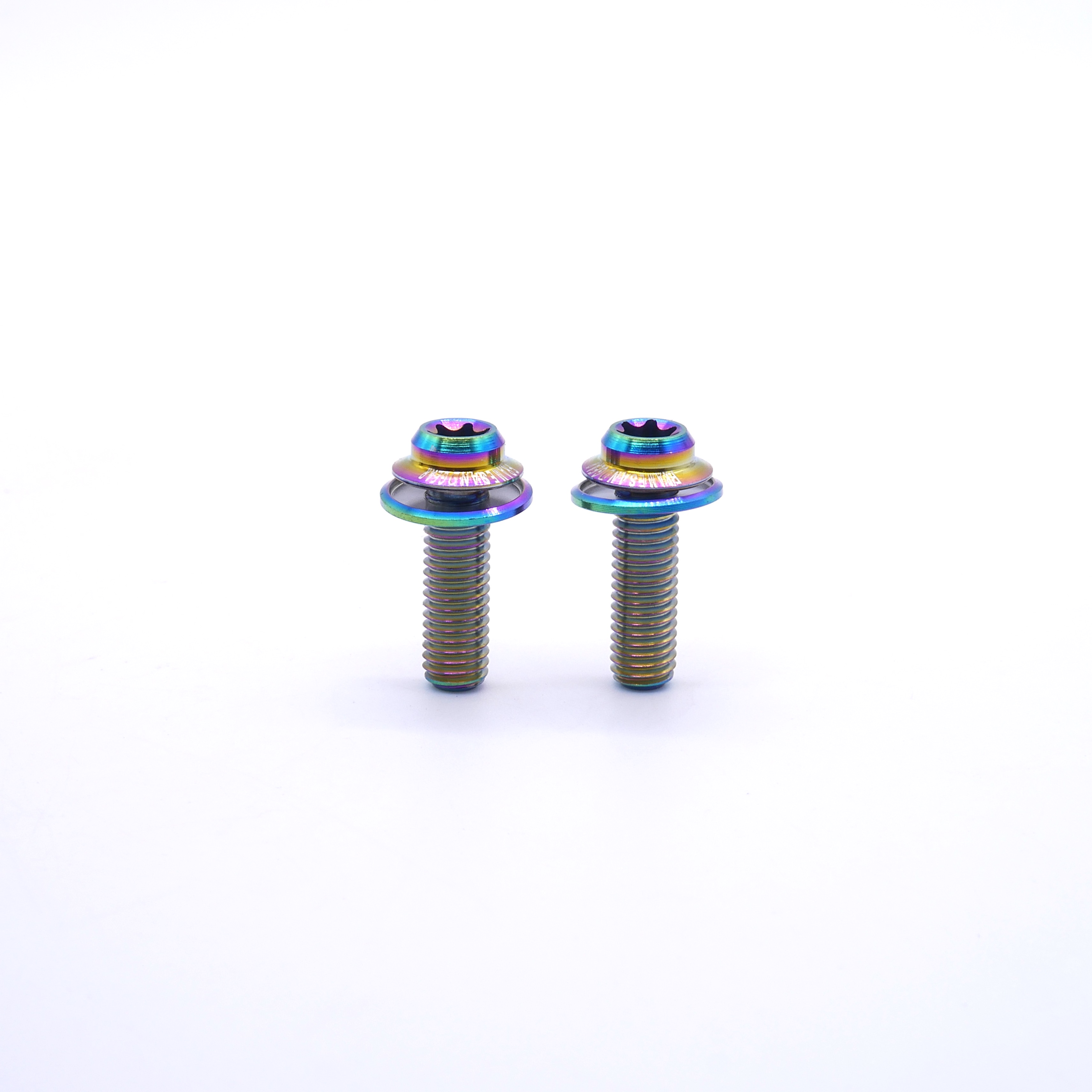 FRAMESANDGEAR ROADBIKE DISC BRAKE CALIPER TITANIUM BOLTS M5*16, RAINBOW