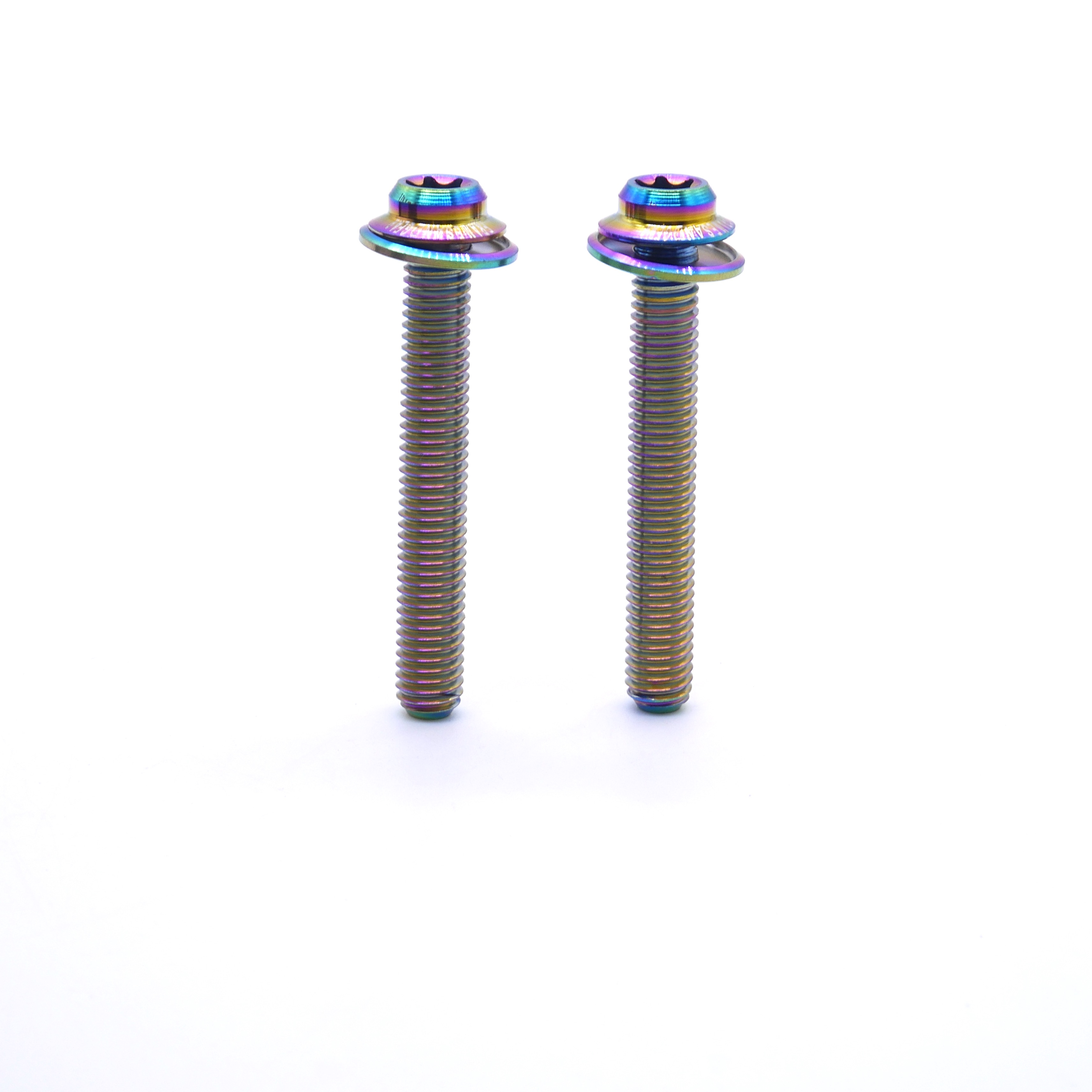 FRAMESANDGEAR ROADBIKE DISC BRAKE CALIPER TITANIUM BOLTS M5*35, RAINBOW